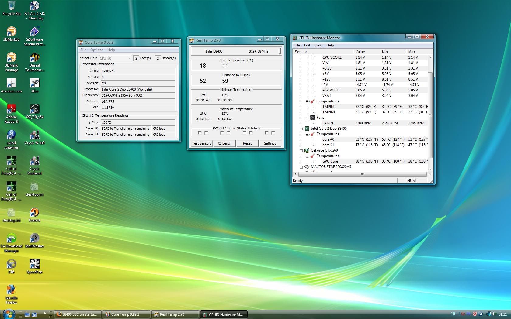 E8400 51C on startup? | Overclock.net