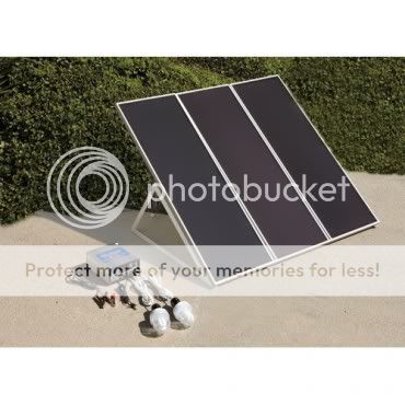 A MUCH better option than the Harbor Frieght 45 watt Solar kit ...