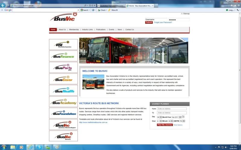 Bus Vic Website
