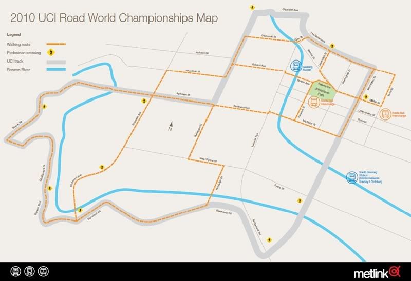 MORE V/LINE SERVICES FOR 2010 UCI ROAD WORLD CHAMPS