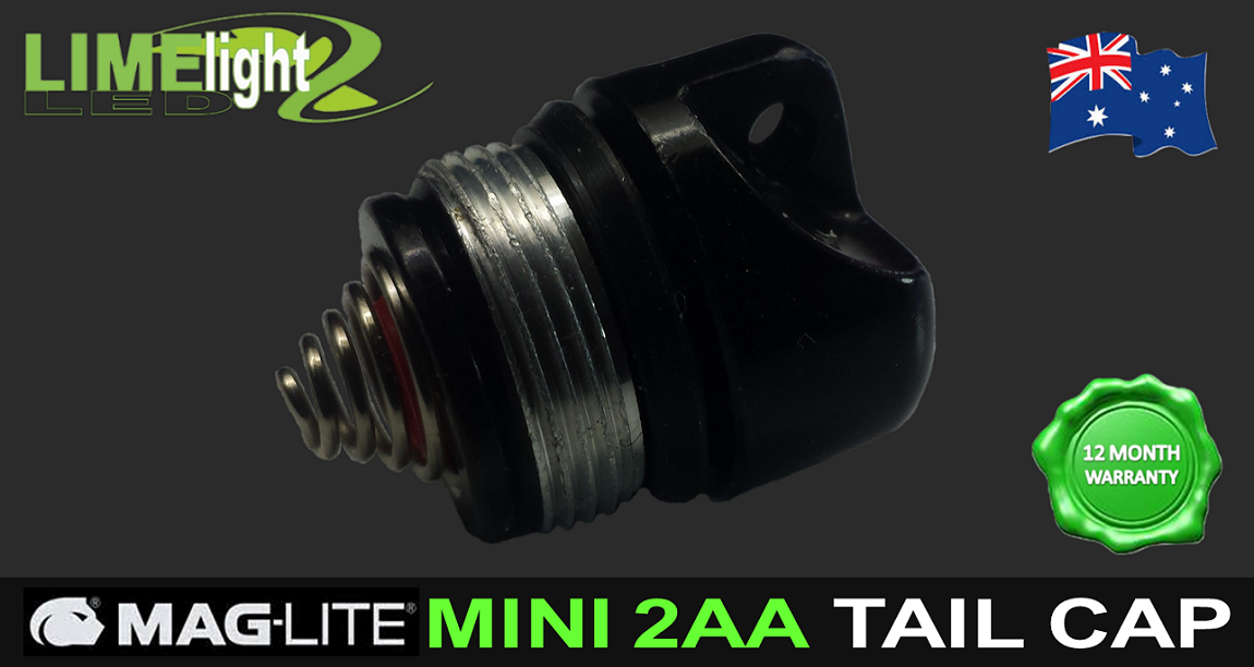 MAGLITE UPGRADE TAIL CAP MINI AA FLASHLIGHT TORCH GENUINE REPLACEMENT ...
