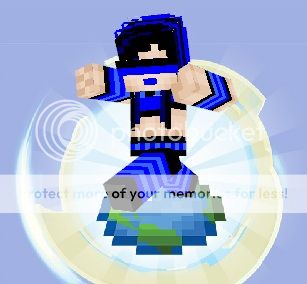Raver Girl (Blue) Minecraft Skin