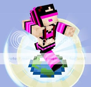 Raver Girl (Pink) Minecraft Skin