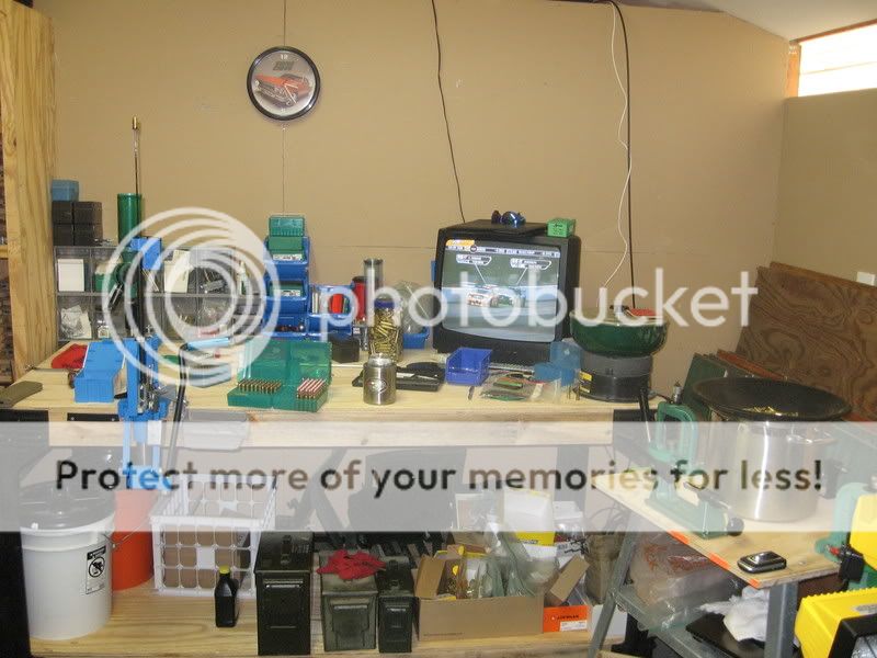 My reloading room is finally functional, but not finished. > Reloading ...